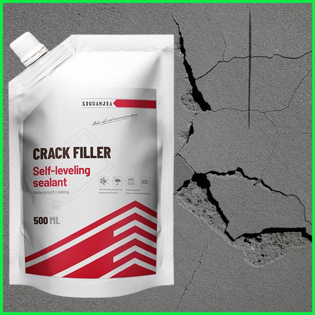 Driveway Crack Filler 500ml Concrete Patch Asphalt Crack Filler Cracked ...