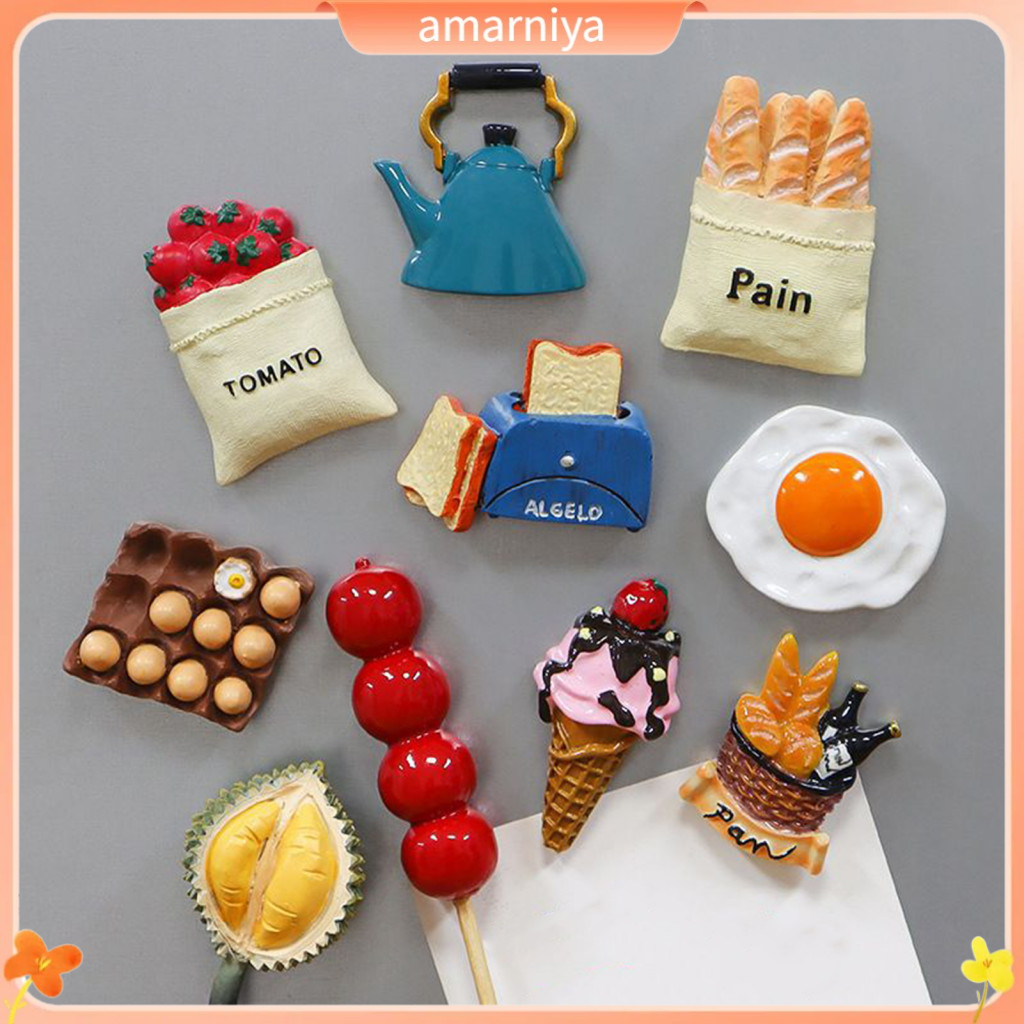 AMAR Ice Cream Cone Refrigerator Magnet Small Kitchen Magnet Southeast ...