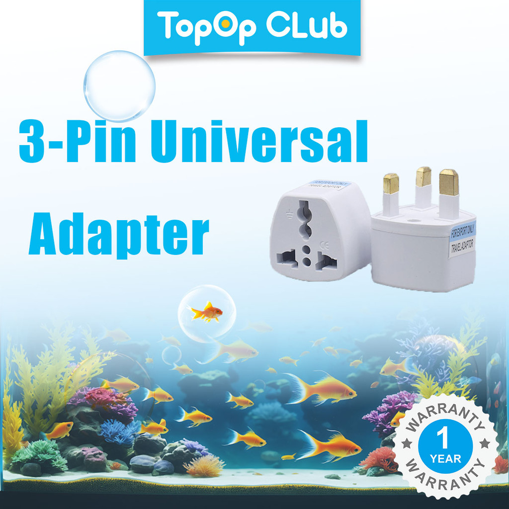 3-Pin Universal Adapter Plug Socket US/EU/AU to UK Plug Adaptor ...