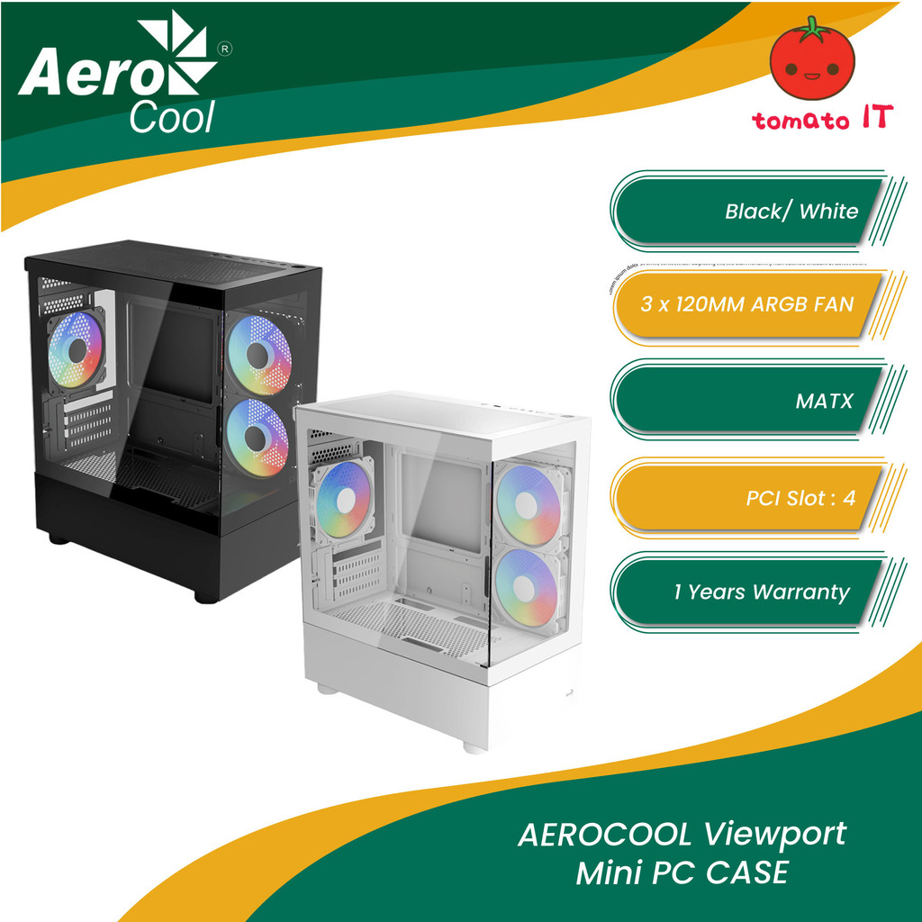 AEROCOOL Viewport Mini V2 Micro-ATX PC Chassis | Shopee Malaysia