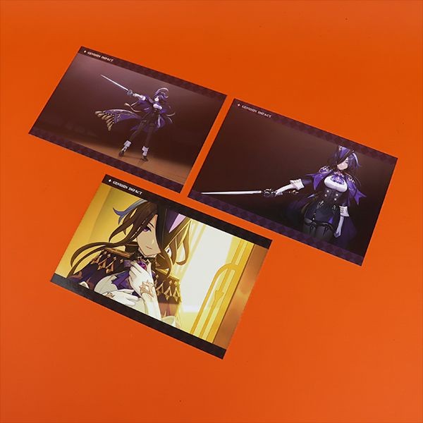 Set of 3 Clorinde Character PV Series Photo Cards - Genshin Impact ...