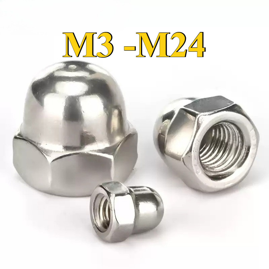 Hexagon Acorn Cap Nut/Stainless Steel 304 Domed Cap Nut/Decorative ...