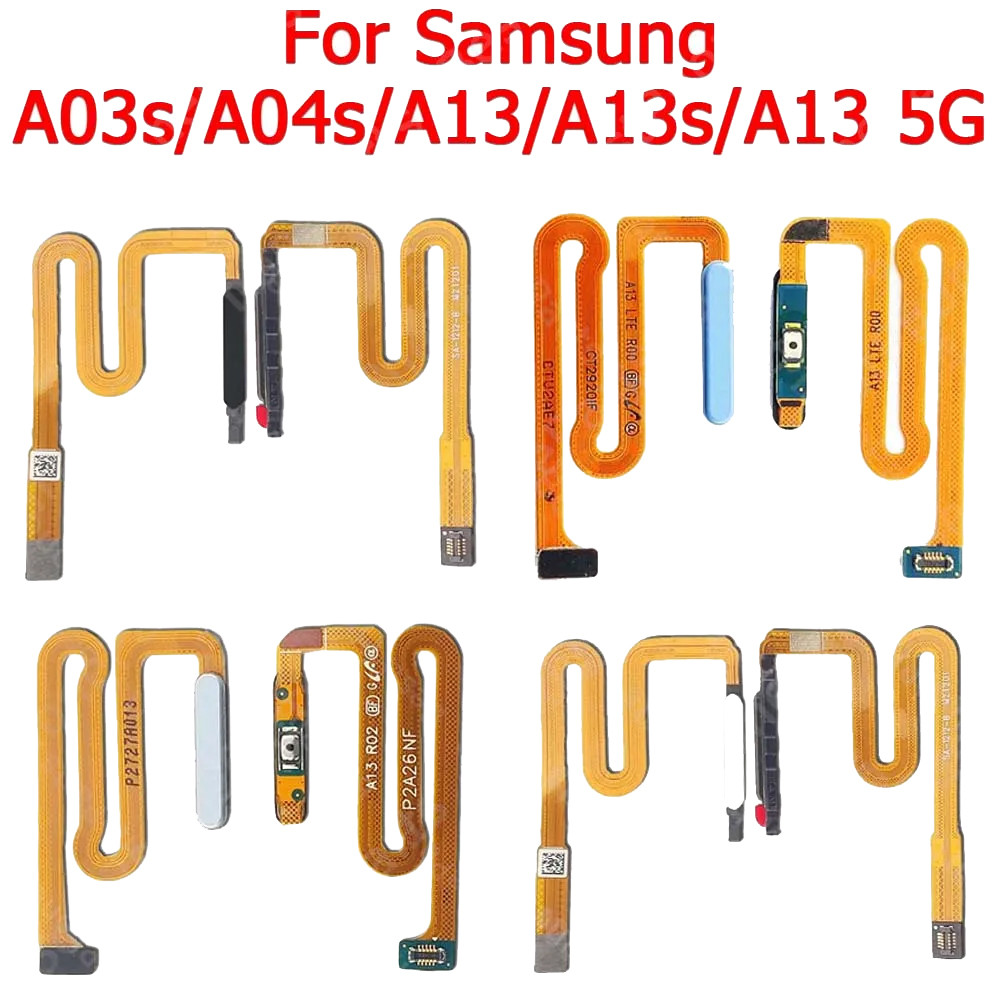 Home Button Finger Print Scanner Flex Cable Touch Menu For Samsung ...