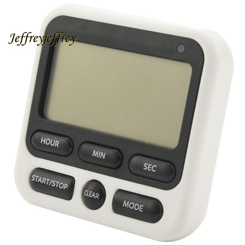 Digital Kitchen Timer with Mute/Loud Alarm Switch ON/OFF Switch, 12 Hour Clock & Alarm, Memory ...