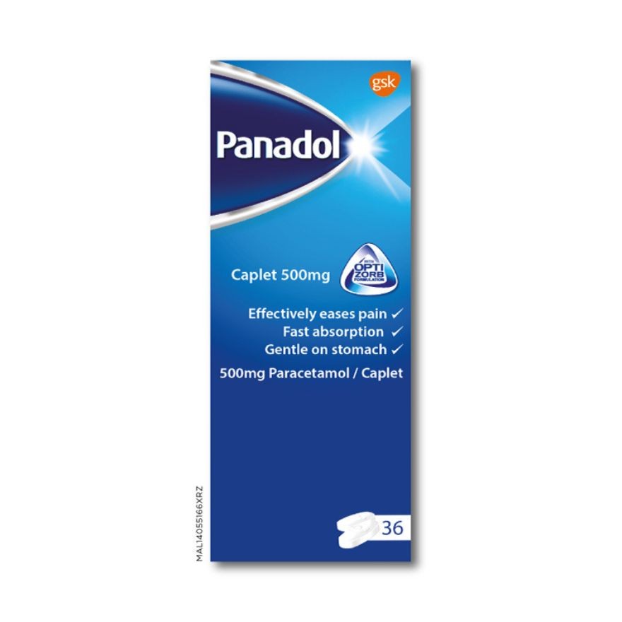 PANADOL Caplet 500mg Optizorb Formulation (36’S) | Shopee Malaysia