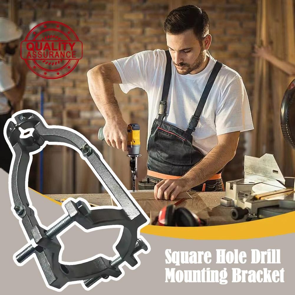 Steel Square Hole Drilling Fixing Bracket Woodworking Bracket Table ...