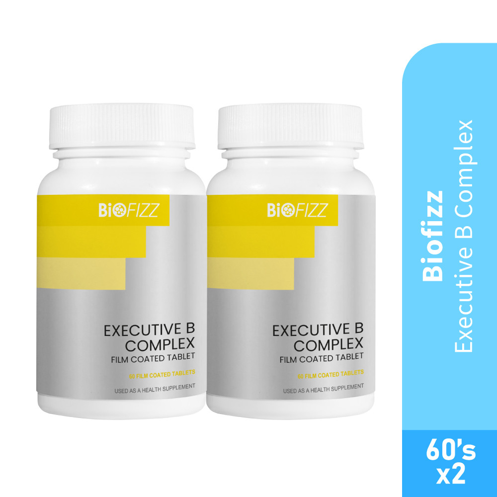 BIOFIZZ Executive B Complex Film Coated Tablet 60's x2 - Supplement ...