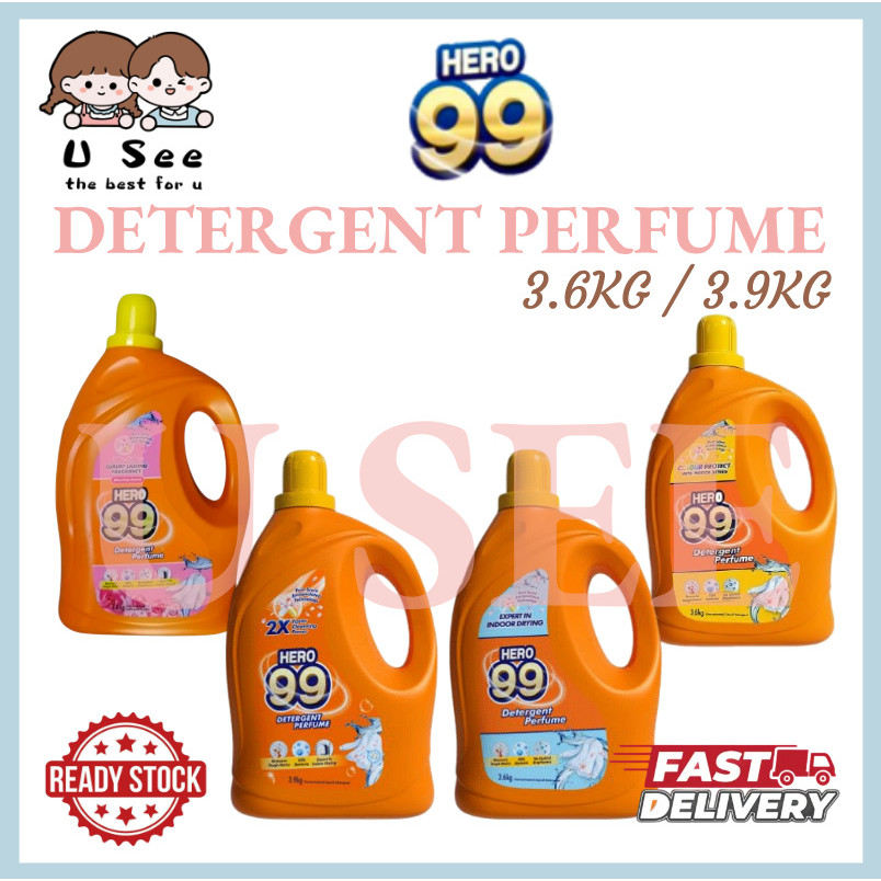 HERO99 Detergent Perfume 3.9KG/3.6KG Long Lasting Fragrance/ Odour ...