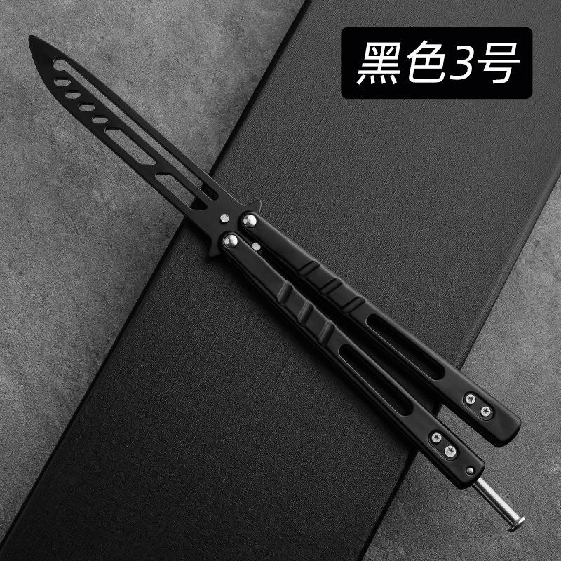 Butterfly Knife Unedged Practice Butterfly Folding Knife Hand Knife ...