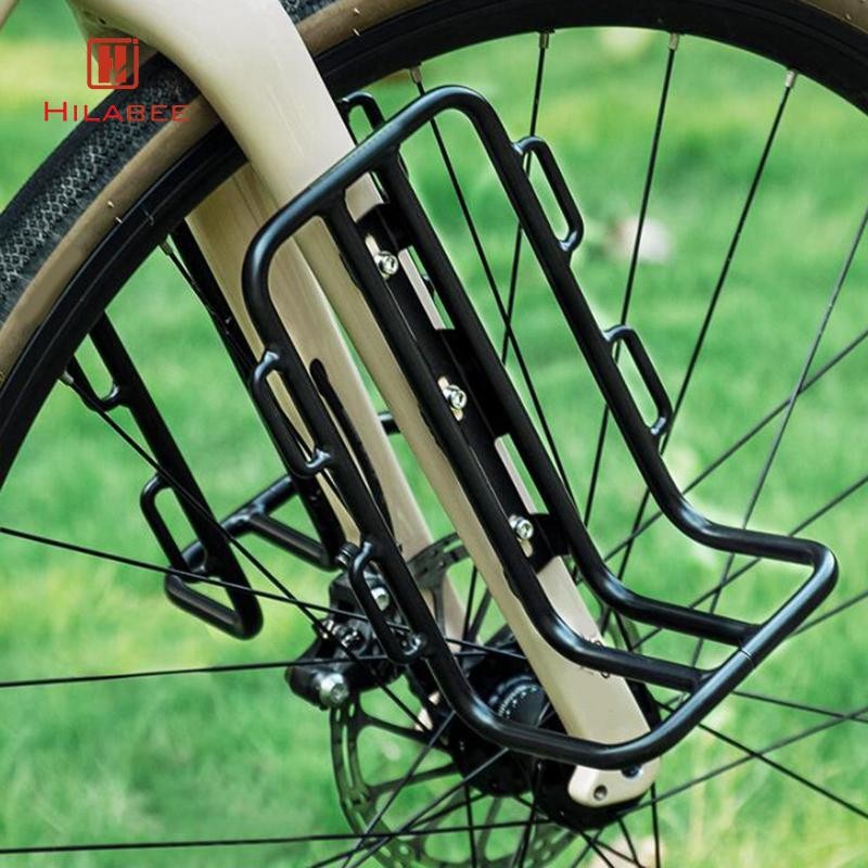 HILABEE Cargo Pannier Bike Front Rack Carrier Support Bike Fork Mount ...