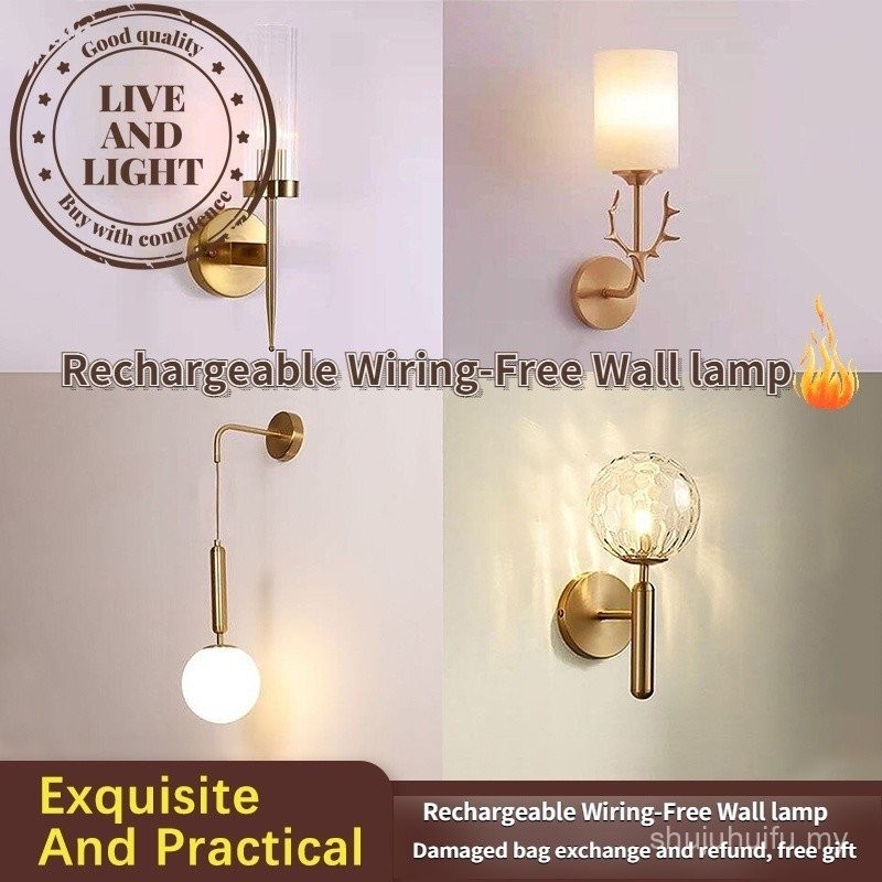 Wireless charging wall lampWireless bedside wall lamp/rechargeable ...