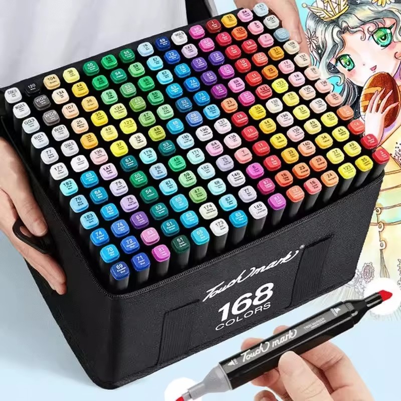 Oil Marker Pens Set Manga Brush Pen for Drawing Graffiti Sketching Art ...
