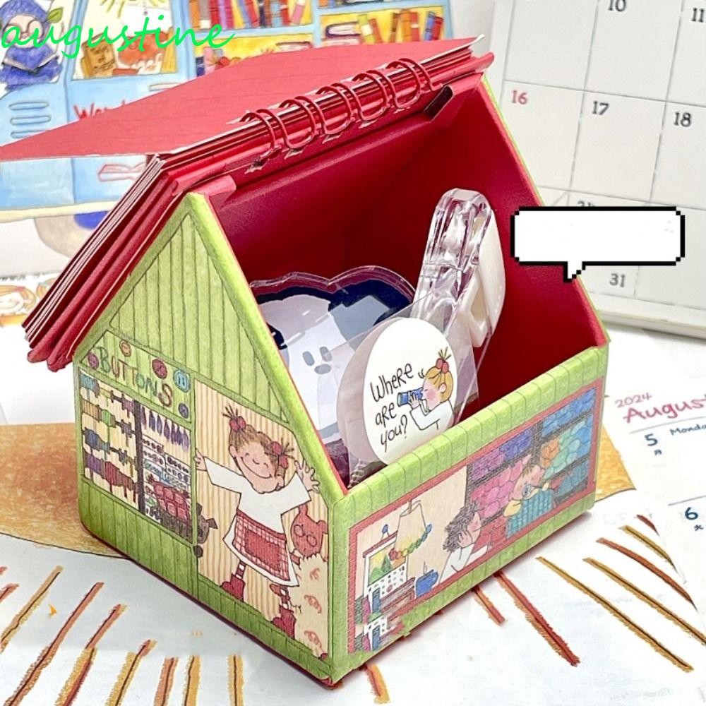 AUGUSTINE 2025 Calendar, Dual Use Table Organizer Small House Calendar ...