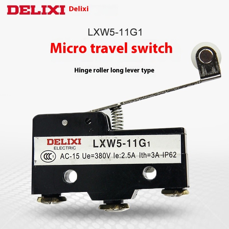[Affordable Over 5 Items Affordable] Delisi Electric Micro-Action Stroke Switch LXW5-11G1 Roller ...