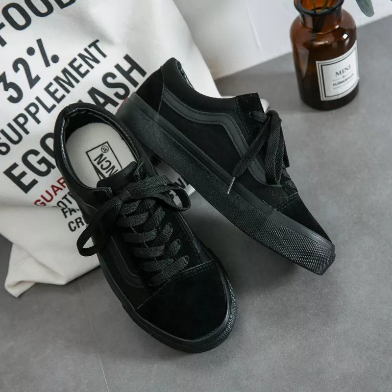 Van Old Skool Pro Black White Original 100% Original Van Shoes for Men and Women Original Van ...