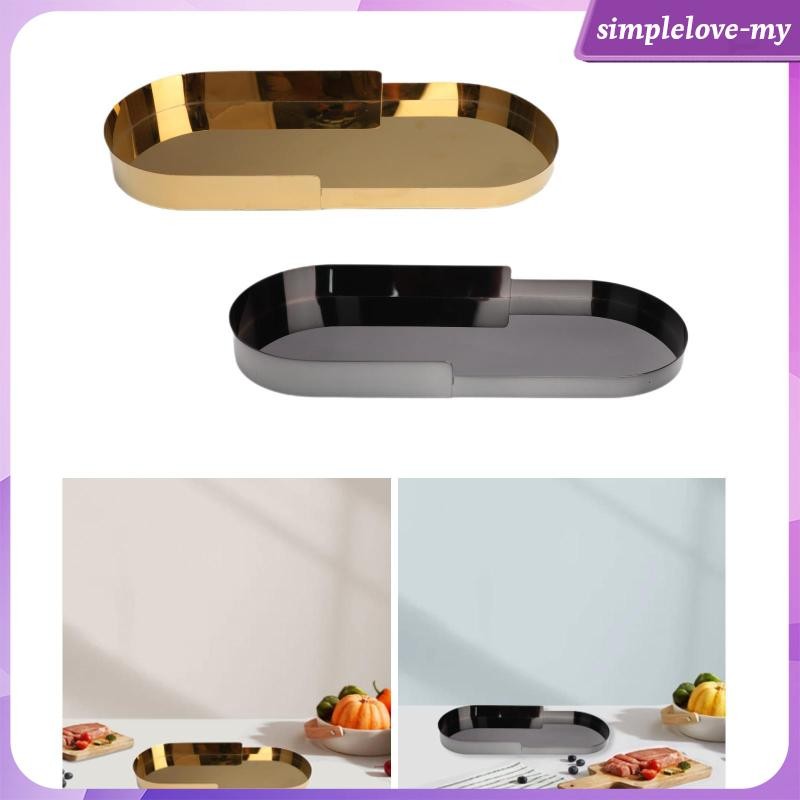 [SimpleloveMY] Serving Tray Decorative Tray Cosmetic Perfume Makeup ...