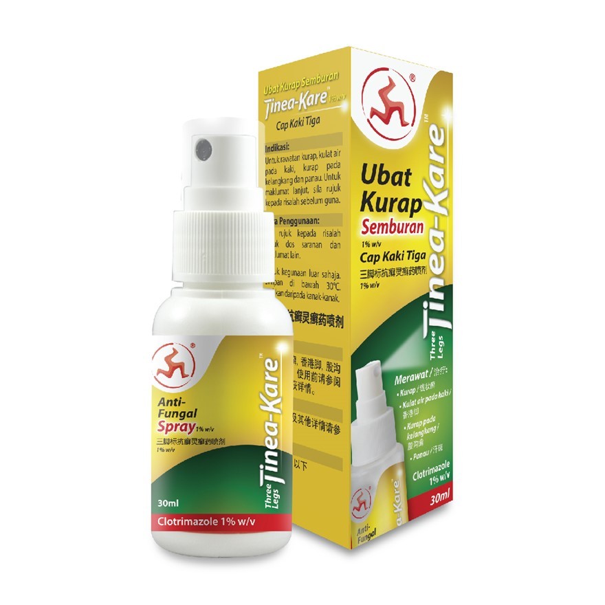 3LEGS Tinea-Kare Anti-Fungal Spray 30ml | Shopee Malaysia
