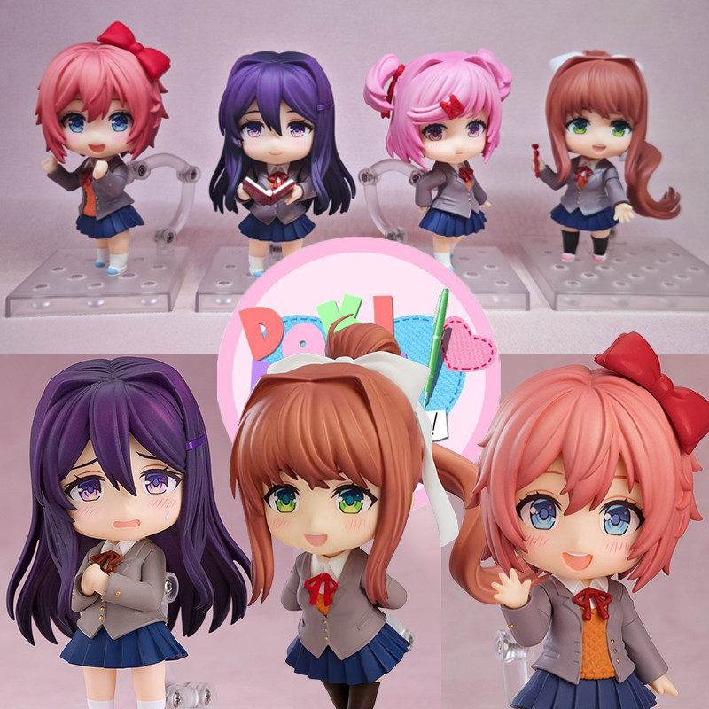 Sayori Nendoroid Yuri Doki Doki Literature Club Monika Movable Joint Face Changeable Figure ...