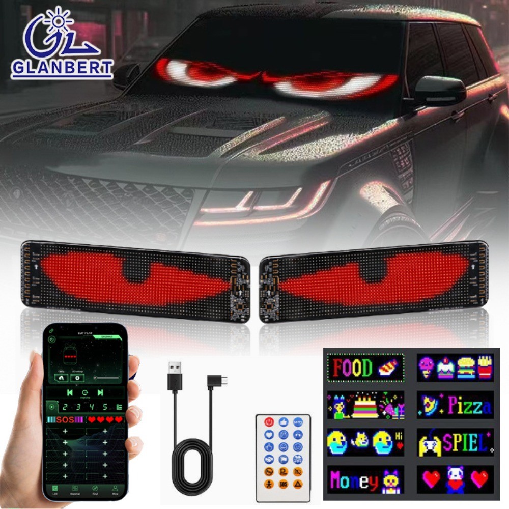 RGB Car Flexible Soft Screen LED Display Light USB Atmosphere Car ...