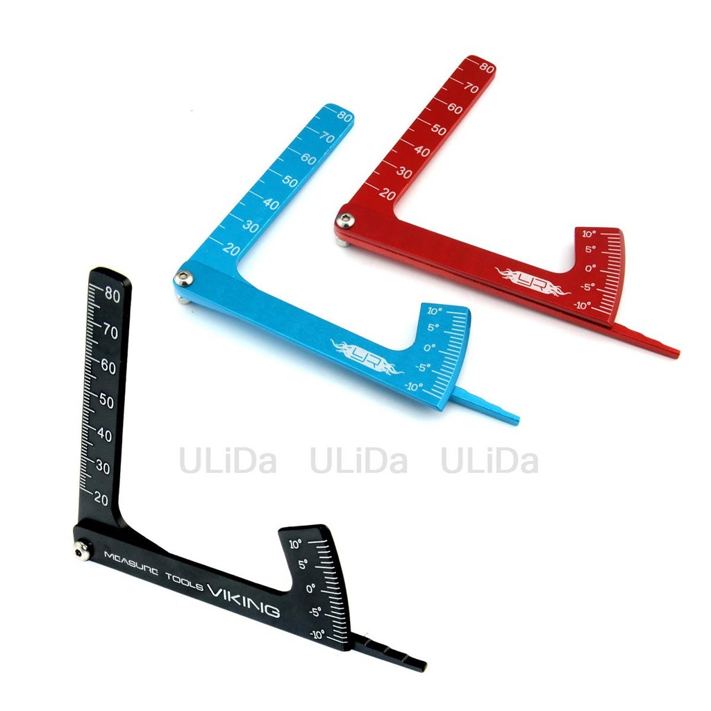 3 In 1 Height Gauge Ruler Aluminum Metal Wheel RC Road Car Set Up Tool ...