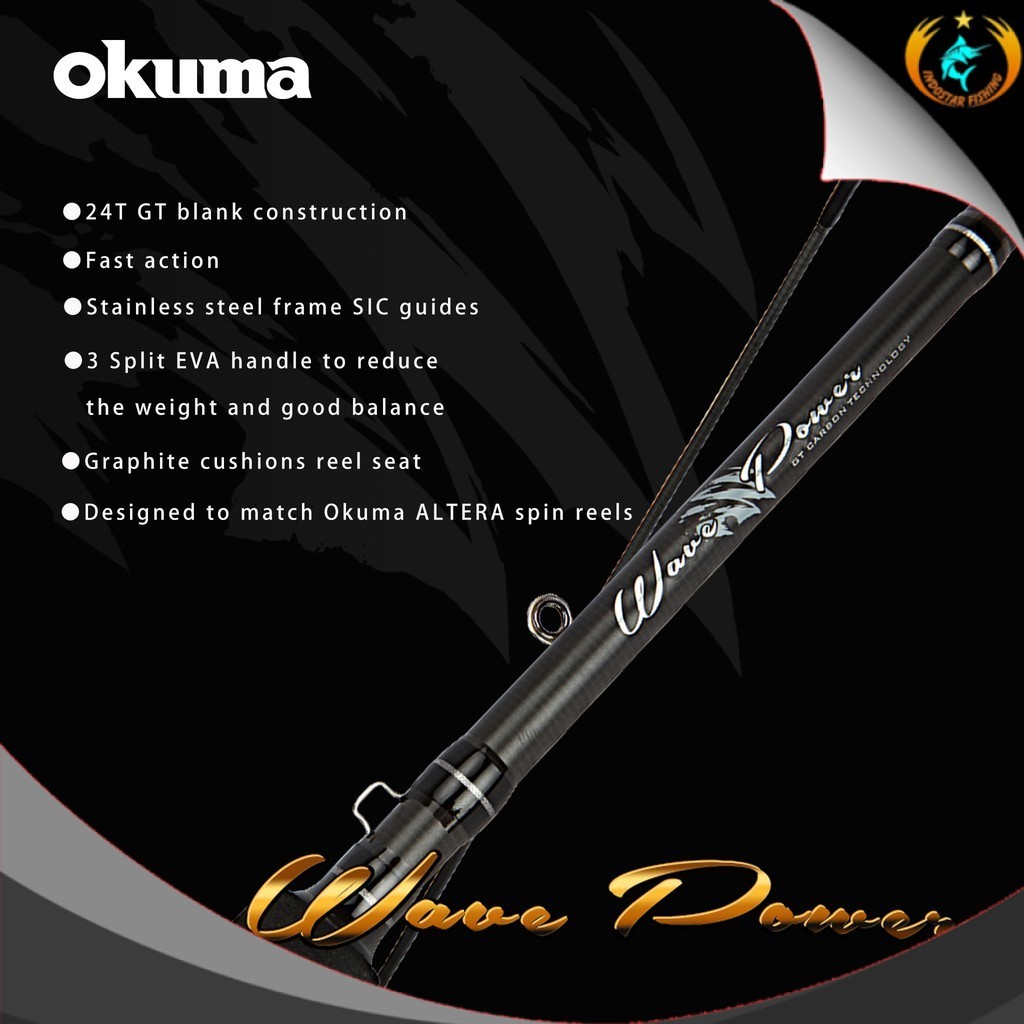 Okuma POND WAVE POWER ROD 17 & 20lbs NEW!!! Free Packing Indostar ...