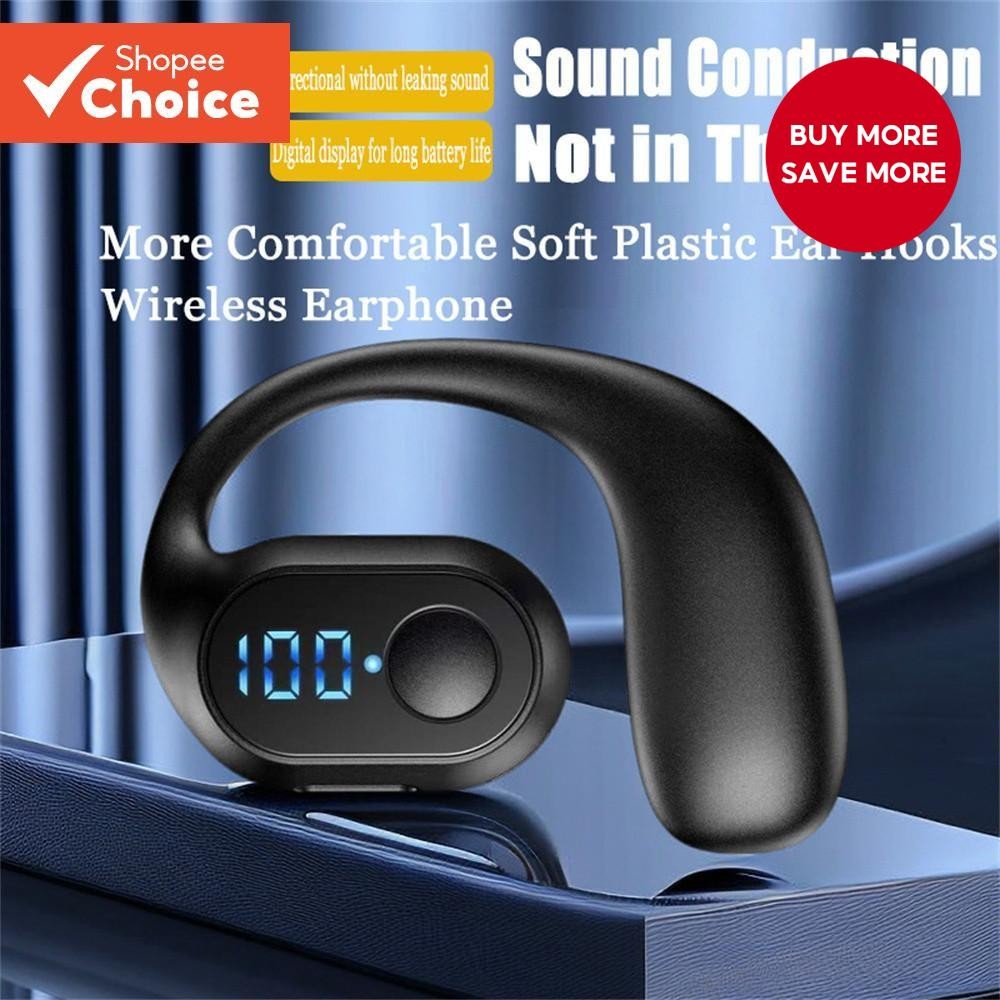 Wireless Bluetooth 5.3 Earphone Single Ear Earplugs Ultra Long Battery ...