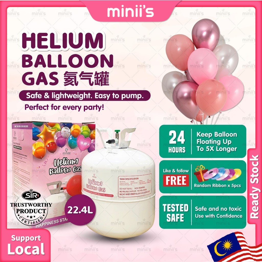 MINIIS PARTY 100pcs Helium Balloon Gas Helium For Balloon Helium Gas ...
