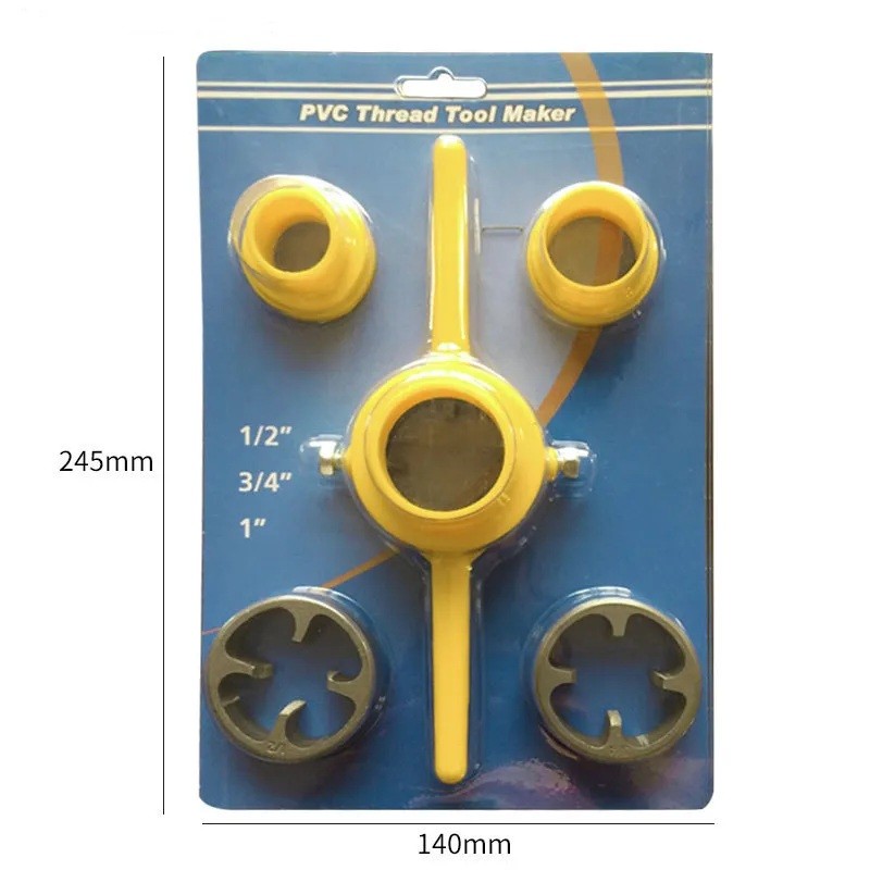 PVC Pipe Thread Maker 6 piece Tool NPT 3 Die Set for Threading Water ...