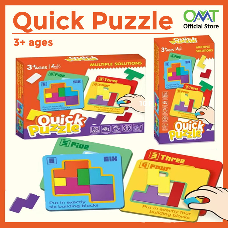 Quick Puzzle Tetris Jigsaw Puzzle Educational Toys Logical Wooden ...