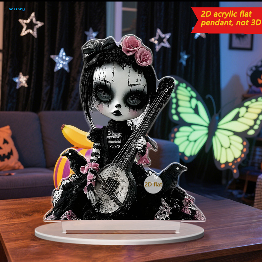 《penstok》 Witch Table Sign with Base Halloween Acrylic Sign Spooky ...