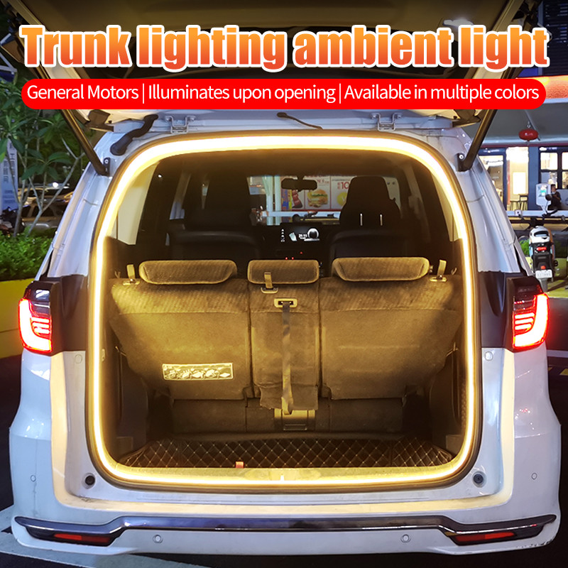 2m/4m Flowing Car Trunk Lights LED Strip 12V Modified Lighting for ...