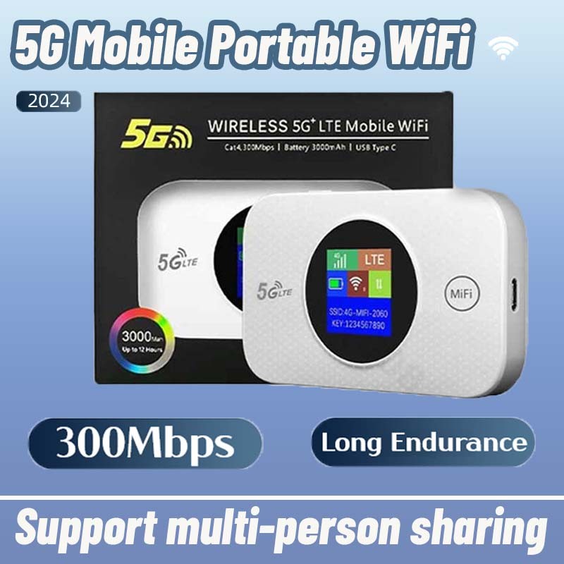 Portable Modem USB WiFi 5G LTE 600Mbps Mifi Router Hotspot Kad SIM ...