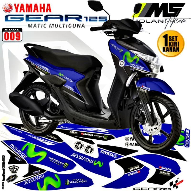 Yamaha Mio GEAR 125 Variation Striping Sticker Decal | Yamaha Mio Gear ...