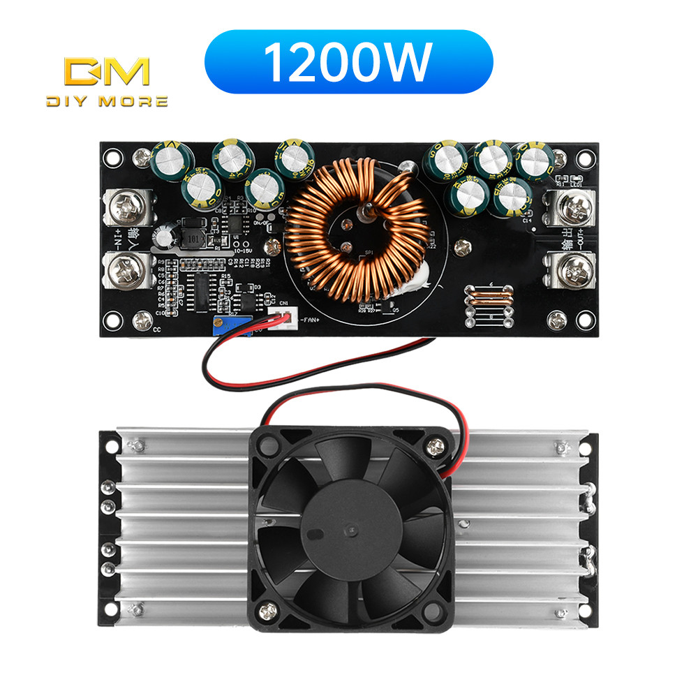 DIYMORE DC-DC Step-Down Module 1200W Adjustable Step-Down Power Supply ...
