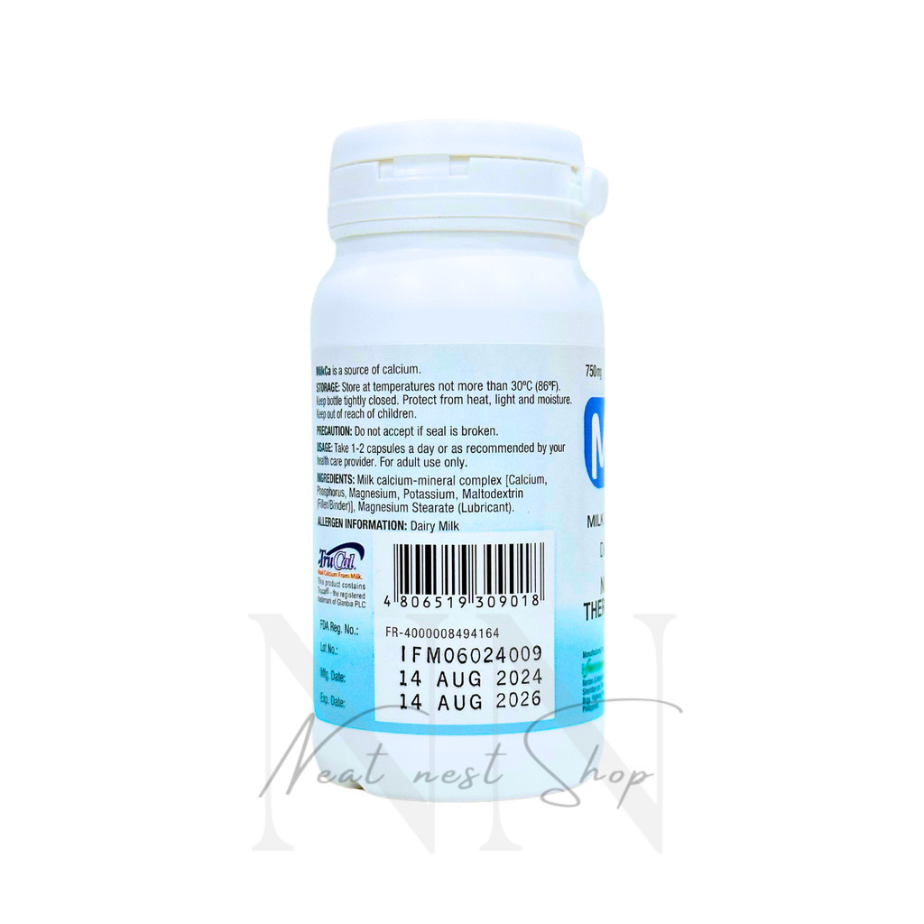 Milk Calcium Complex 60 pcs Capsules | Shopee Malaysia