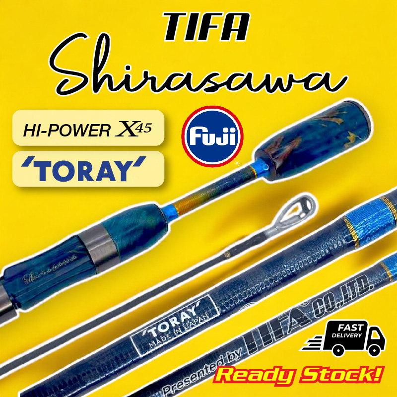 TIFA SHIRASAWA 1-4LB ULTRALIGHT FISHING ROD SPINNING SOLID CARBON TORAY ...