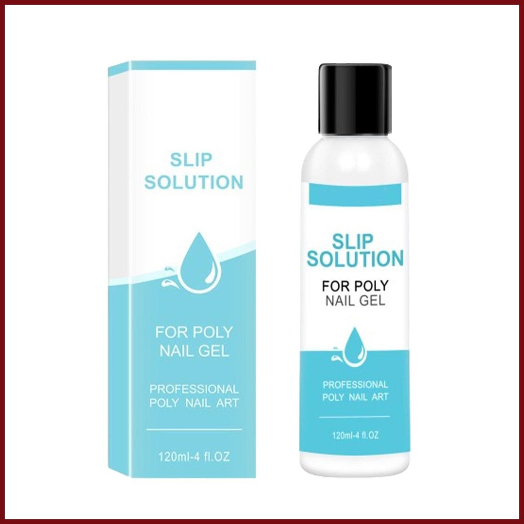 Poly Nail Gel Slip Solution 120ml Liquid Gel Solution for Nail Poly Nail Gel Slip Solution for ...