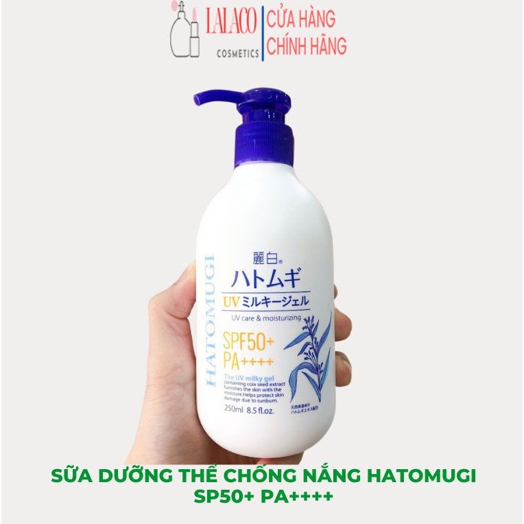 Hatomugi SP50+ PA++++ SUNSCREEN BODY LOTION (250ML BOTTLE) | Shopee ...