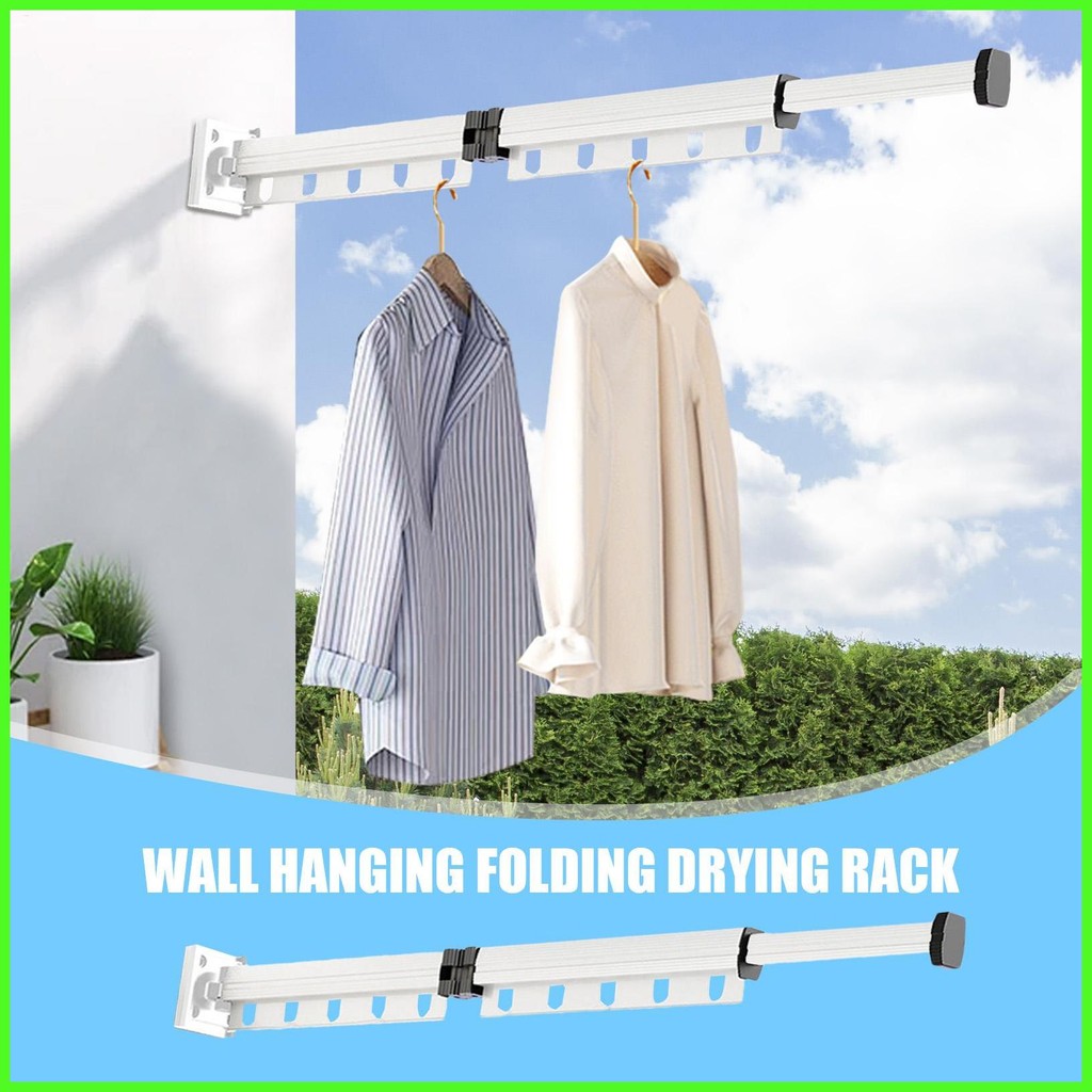 Retractable Drying Rack No-drilling Retractable Laundry Clothes Dryer ...