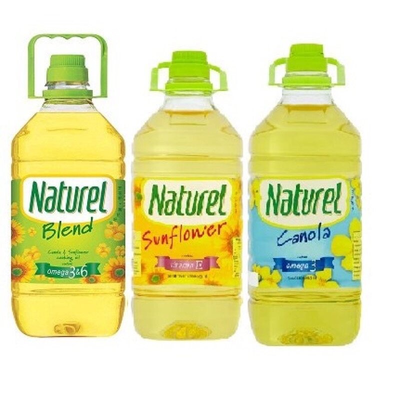 Naturel Blended Cooking Oil 3kg Naturel Blend Pure Canola & Sunflower ...