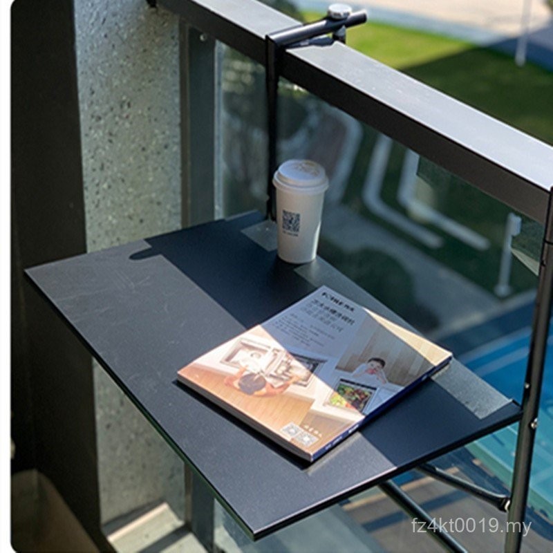 Balcony Railing Hanging Table Folding Lifting Table Computer Table ...
