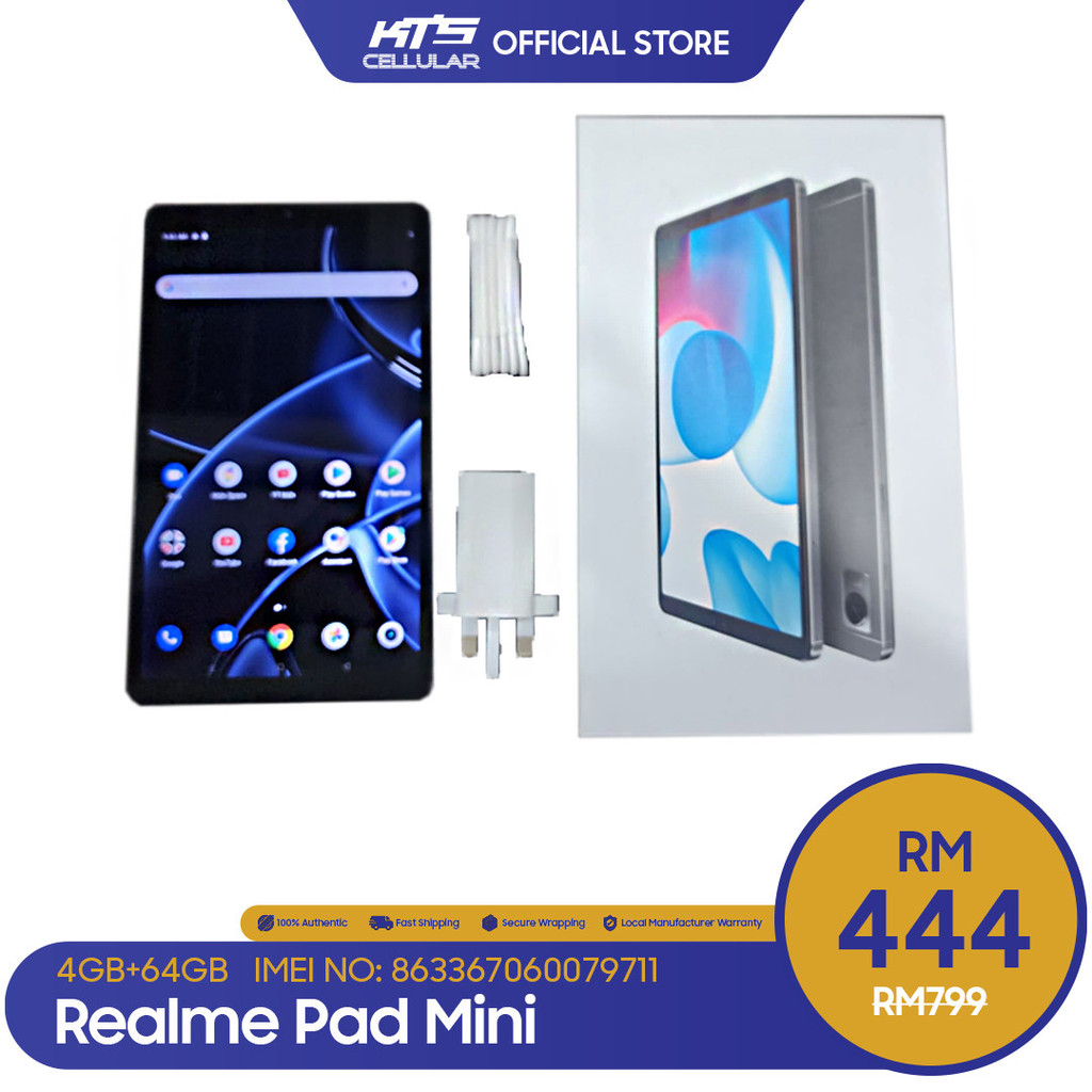 [Display Unit] Realme Pad Mini (4GB+64GB) LTE Tablet - IMEI NO ...