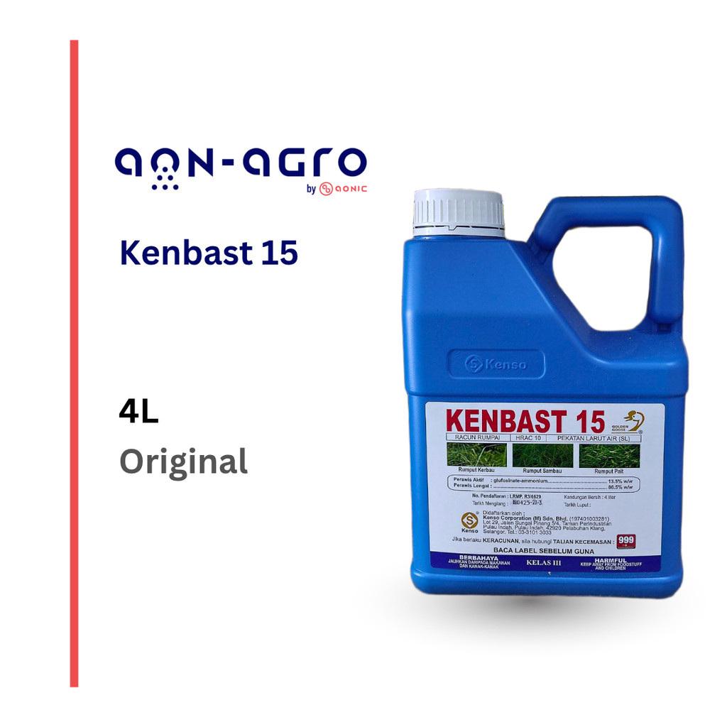 Kenbast 15 (4L) Racun rumpai Glufosinate-ammonium (13.5%) Sama dengan ...