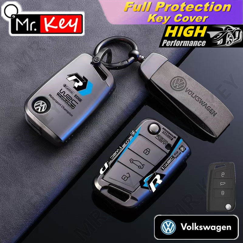 【Mr.Key】Rancing Style Key Case For Volkswagen VW Golf 7 MK7 Tiguan MK2 ...