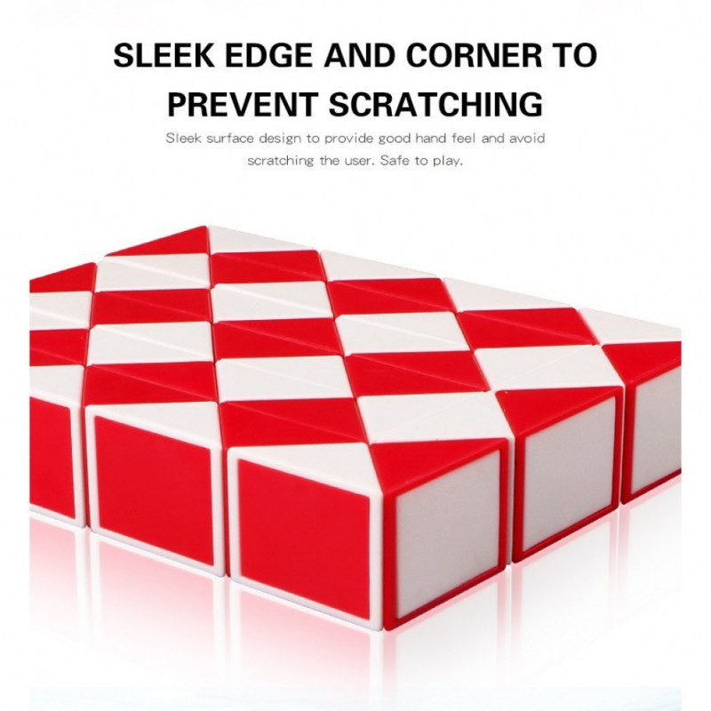 QiYi Magic Snake 24/36/48/60/72 Blocks Variety Magic Ruler Cube Puzzle ...