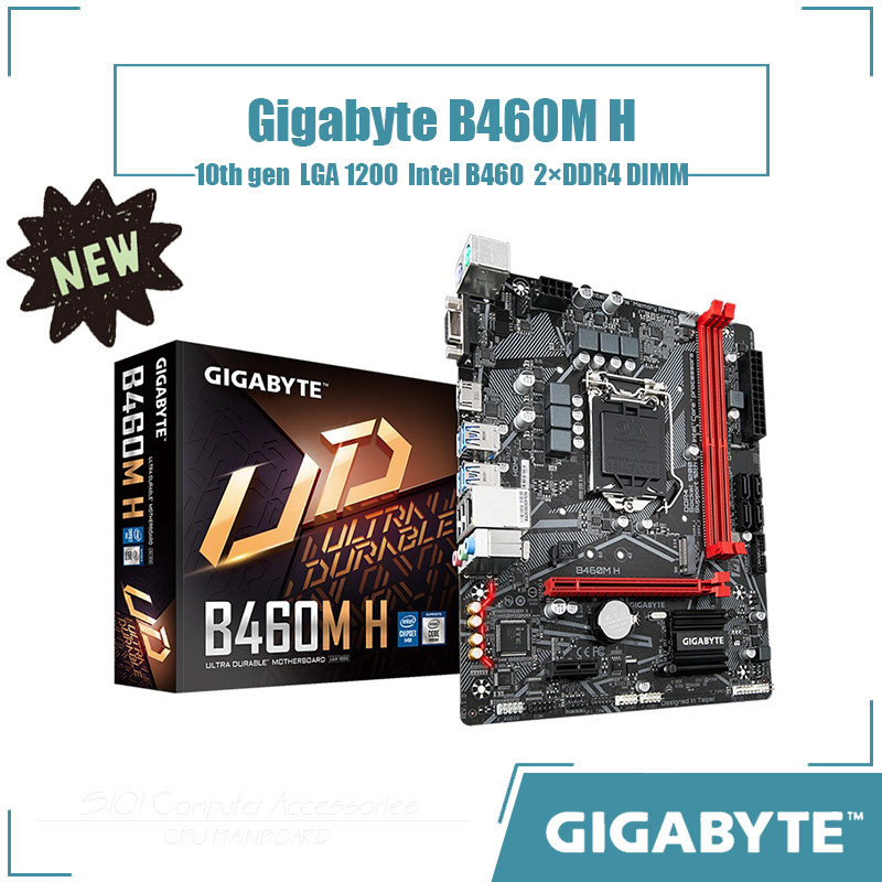 [NEW] Gigabyte B460M H Motherboard 2×DDR4 DIMM LGA 1200 Intel B460 ...