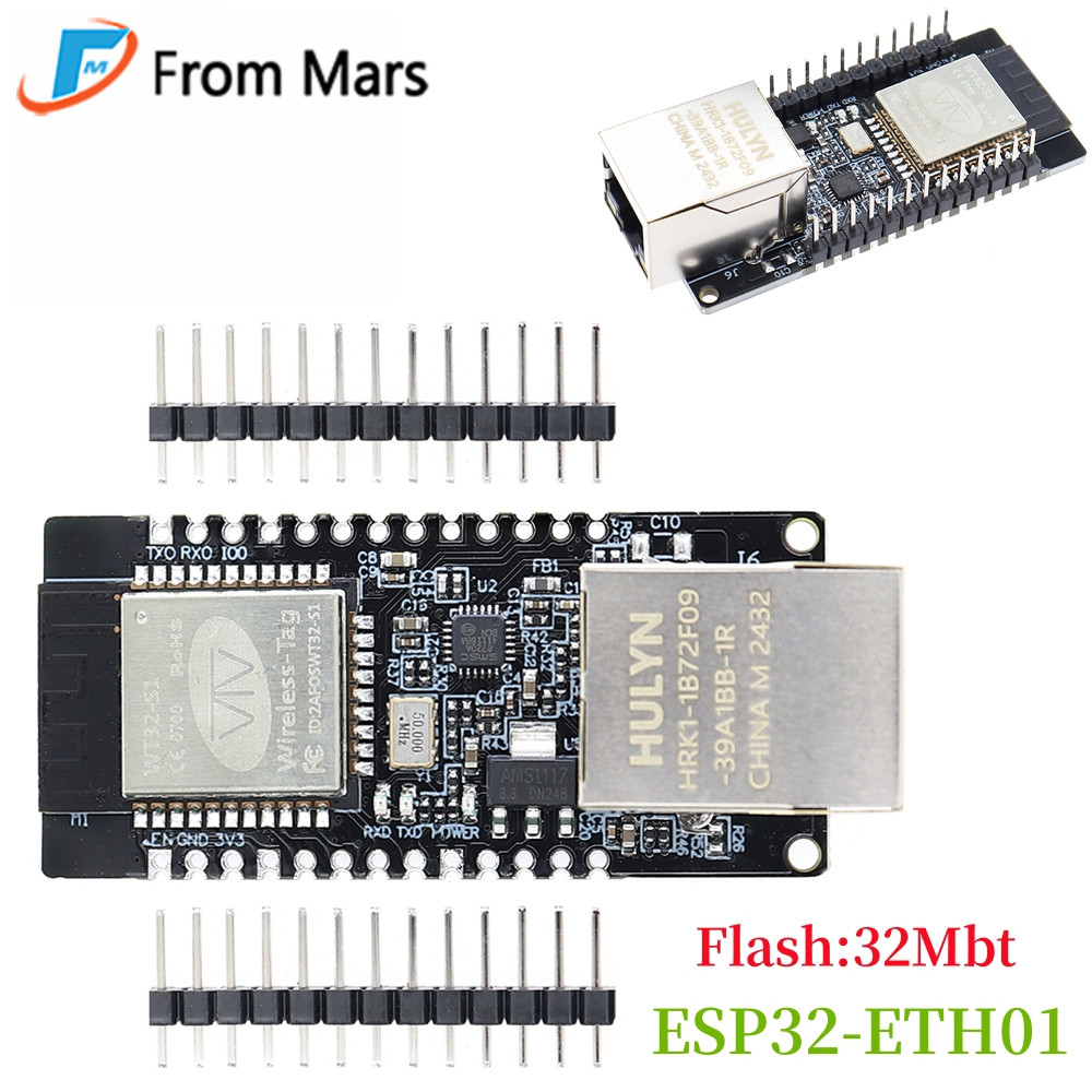 Wt32-eth01 Wireless Network Module Bluetooth WIFI Combo Gateway MCU ESP32 WT32 ETH01 | Shopee ...