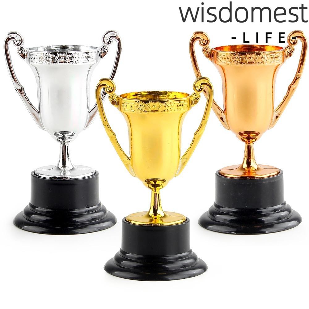 WISDOMEST1 10PCS Awards Trophy, Gold Silver Bronze Plastic Honor Cup ...