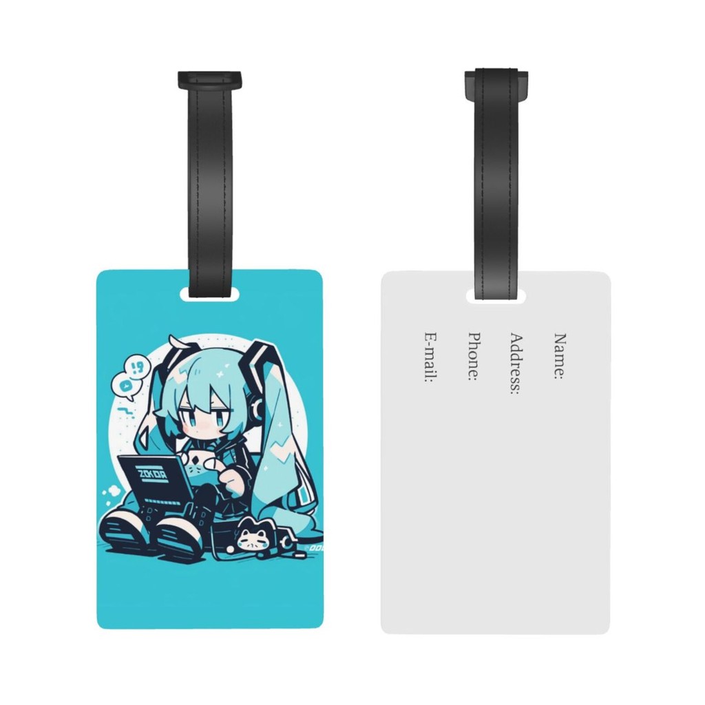 Hatsune Miku Luggage Tags Assorted Travel Suitcase Labels Business ID ...