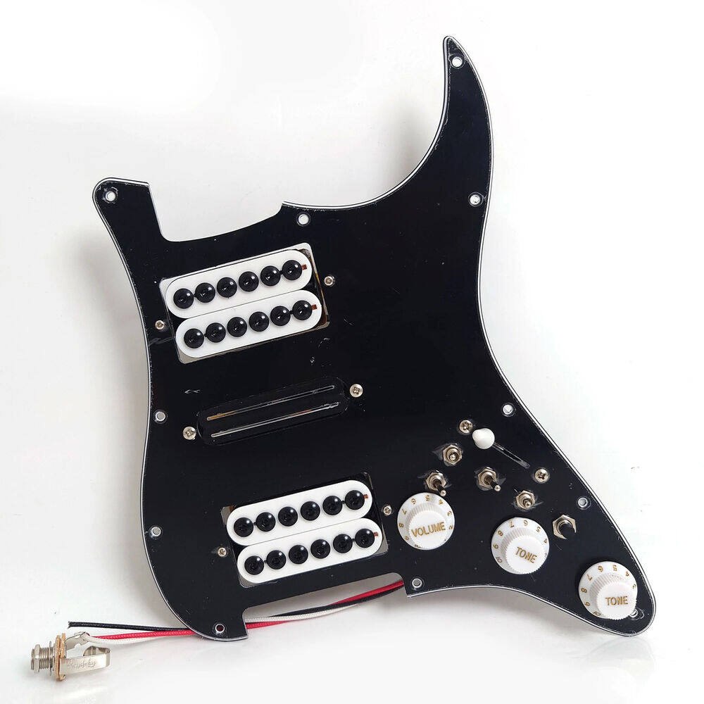 Prewired Loaded Guitar Stratocaster Pickguard Coil Splitting Humbucker ...